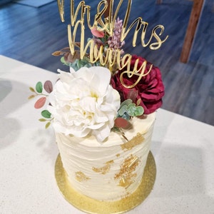 Wedding Cake Topper Anthurium Pink Orchid 4 Piece Tropical Cake Flowers ...