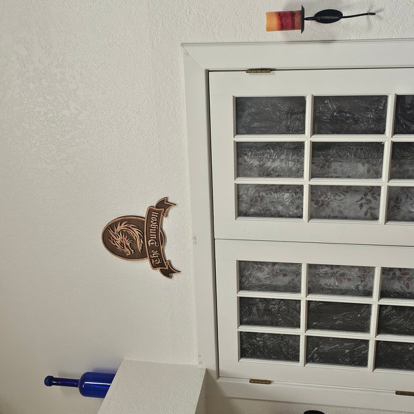 Dragon Sign, Custom Dragon Sign, DND Gift, Game Room Sign, Dungeons and ...