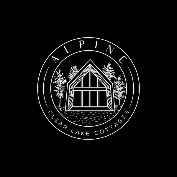 Custom Hand Drawn House Logo |custom Logo Design | Cottage Logo | Farm ...