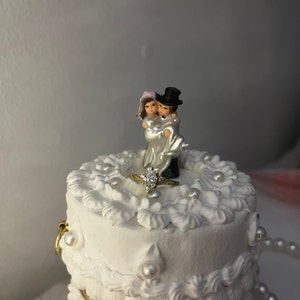 Dreamsicle Bride & Groom Angels Cake Topper-vintage Dreamsicle - Etsy