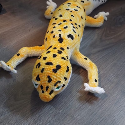 Large Leopard Gecko Plush PDF Crochet Pattern - Etsy