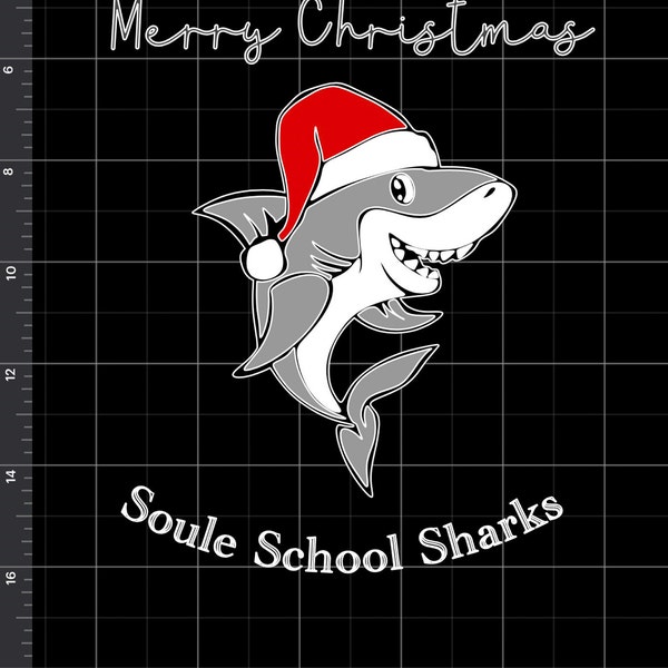 Christmas Shark Cuttable Design SVG PNG DXF & Eps Designs Cricut Cameo ...