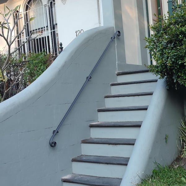 Wrought Iron Handrail From 50 Cm to 400 Cm Raffaello Model Made in ...