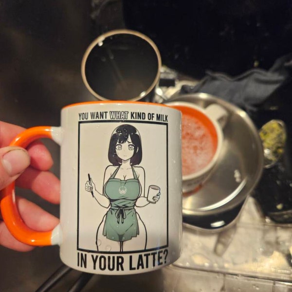 Anime Coffee Mug Meme, You Want What Kind of Milk in Your Latte?, Anime ...