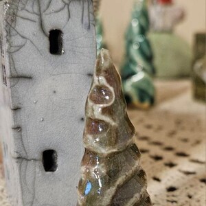 Mini Clay Tree, Small Holiday Trees, Evergreen Christmas Miniature ...