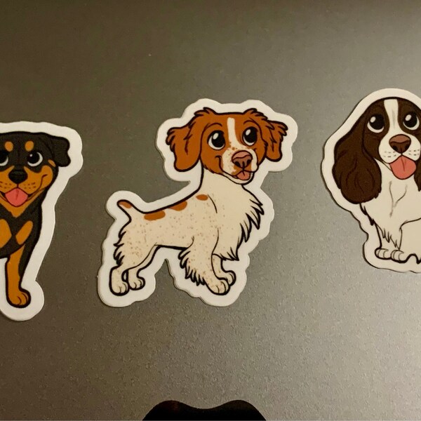 Spaniel Sticker || English Cocker, Field, Springer, Chibi Puppy Dog ...