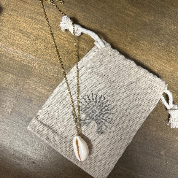 Leather Surfer Puka Shell Necklace | Dainty Shell Necklace | Boho Beach ...