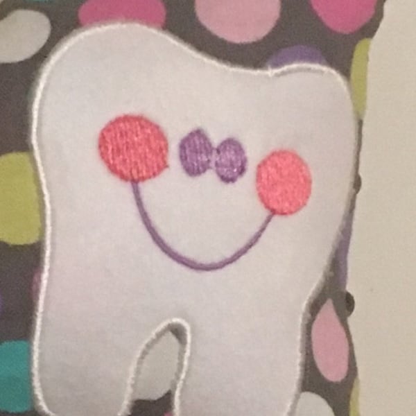 Tooth Applique Machine Embroidery Design, Tooth Fairy Embroidery Design ...