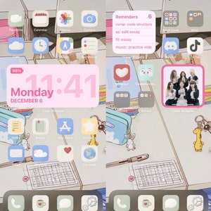 Cute Hand-drawn iPhone App Icon Set ios & Android - Etsy