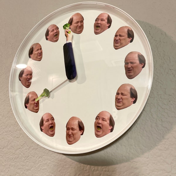 Kevin Malone Broccoli Clock - the Office Funny Gag Gift Decor - Etsy