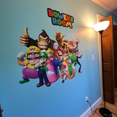 Super Mario Inspired Decal, Mario Decal, Game Room, Mario Kart Decal ...
