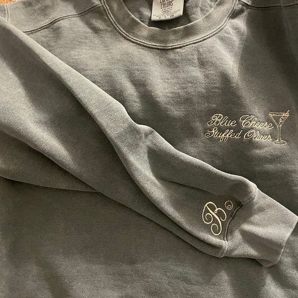 Custom Embroidered Sweatshirt, Pullover, Personalized Crewneck ...