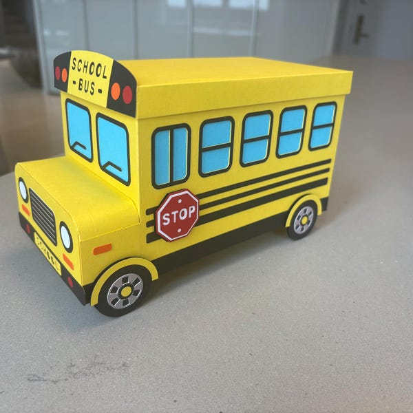 School Bus Gift Box - Etsy