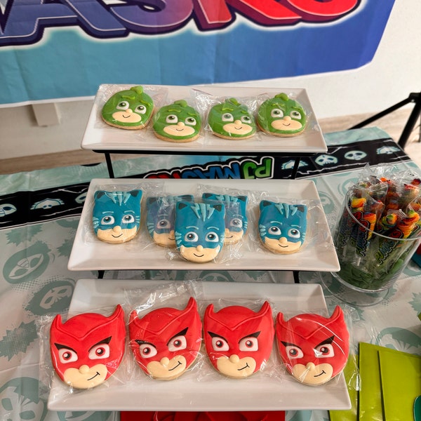 Pj Mask Cookies - Etsy