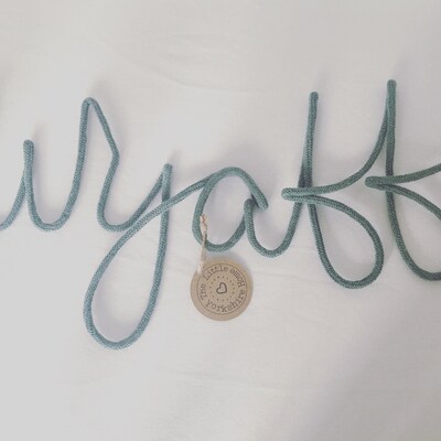 Custom Wooly Words Wire Art Kids Decor Colourful Words Childrens ...