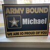Army Bound Yard Sign Army Gift Army Graduation BCT Army Sign Army Yard ...