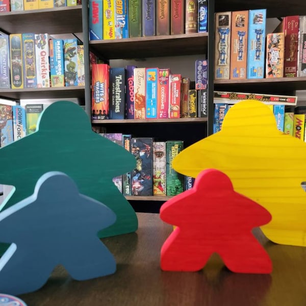Giant Wooden Meeple for Board Game Lovers - Ready to Paint - Etsy