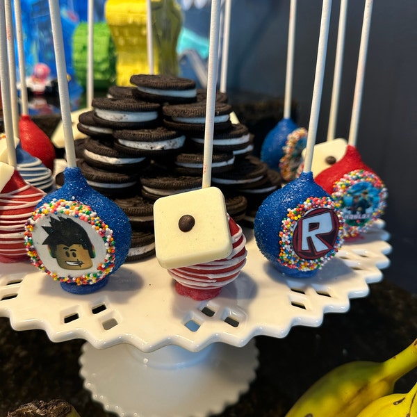 Roblox Themed Cakepops: Individually Wrapped Party Favors - Etsy