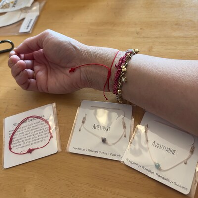 Cross Cord Red Bracelet, 3 Cord Thicknesses to Pick From, Protection ...