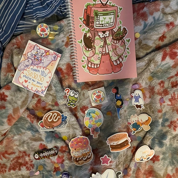 Sweet Snake Snacks Waterproof Sticker Set! - Etsy