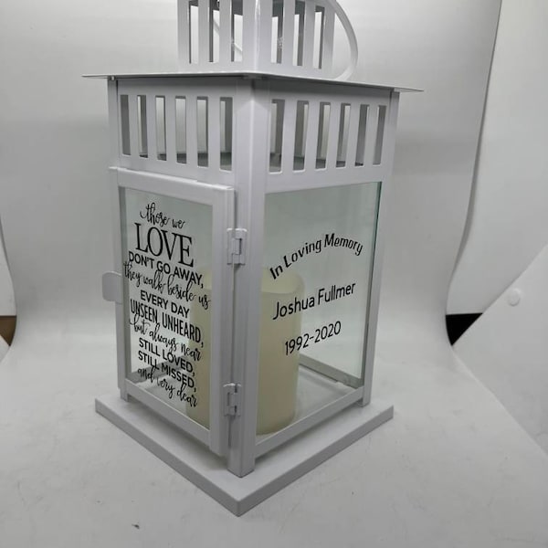 Remembrance Lantern/personalized Lantern/memory Lantern/memorial ...