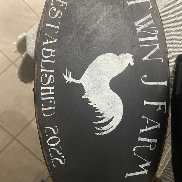 French Chicken Coop Sign • Hand Painted • French Country • Le Manoir Du ...