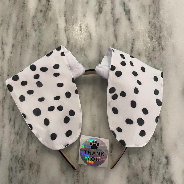 Dalmatian Ears Headband, 101 Days of School, Costume Ears for Kids and ...