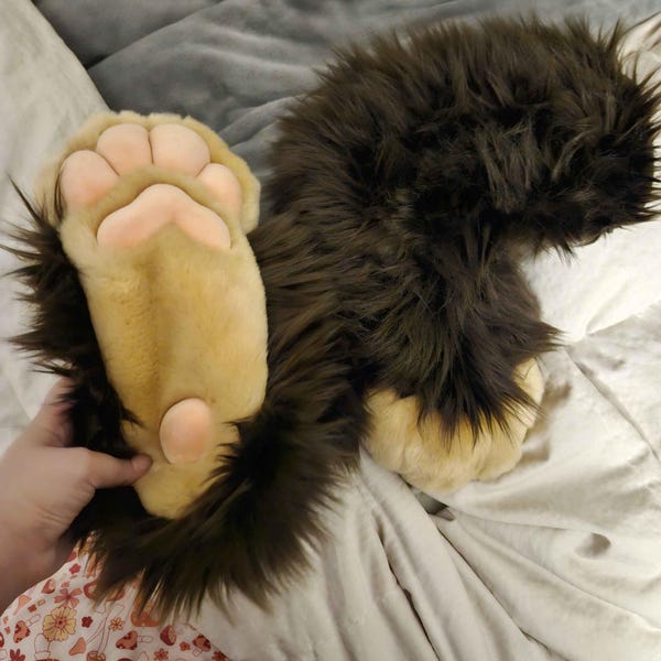 Sockpaws Fursuit Feetpaws Faux Fur Paws in Custom Colors BYO DIY ...