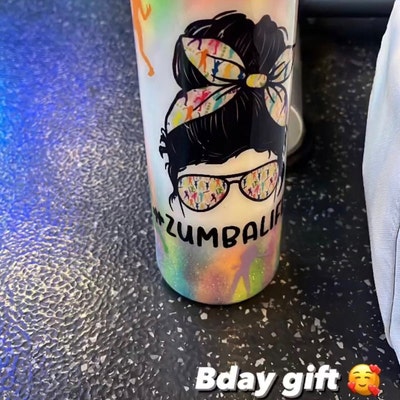 Zumba Life Messy Hair Bun Neon Splatter PNG - Etsy