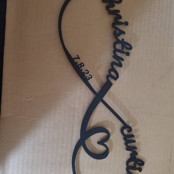 Custom Infinity Metal Sign Infinity Name Sign Personalized Infinity ...