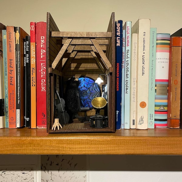 The Shining Book Nook Shelf Insert Bookshelf Decor Gift Movie Diorama ...