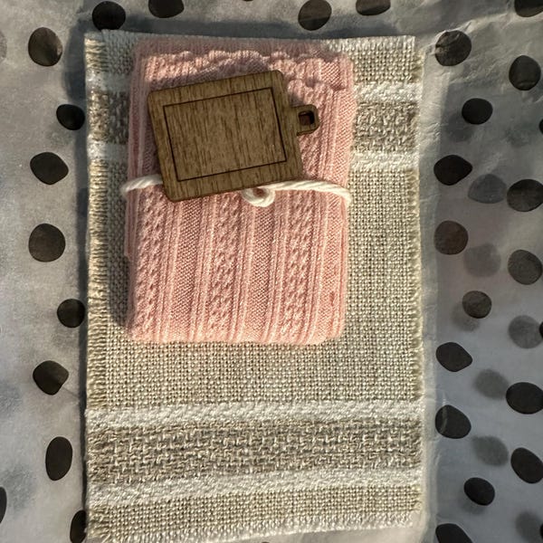 Dollhouse Miniatures Chunky Knit Blanket, Throw Blanket, Hand Knit ...