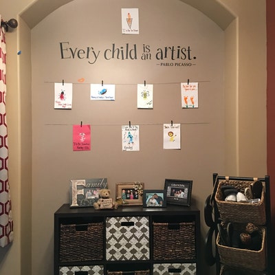 Every Child is an Artist Wall Decal Children Artwork Display Vinyl ...