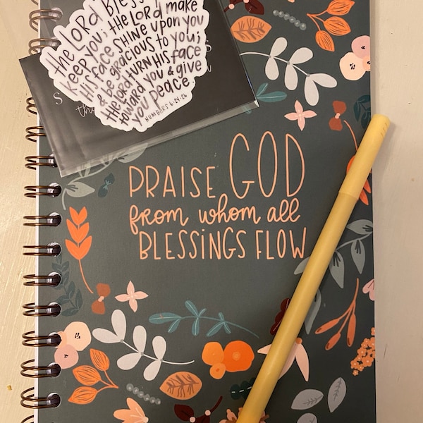 Spiral Notebooks | Soft Cover Journal | Faith Notebook | Praise God ...