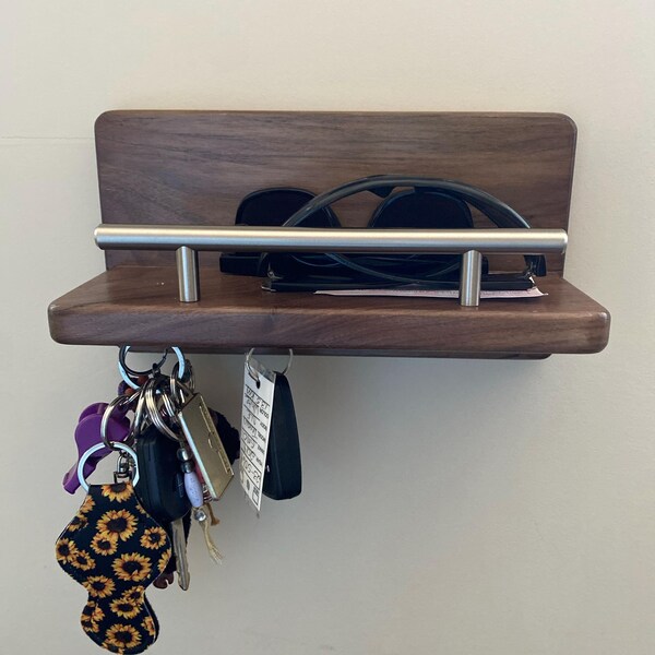 Magnetic Key Holder Shelf, Key Holder for Wall, Wall Mounted, Key ...