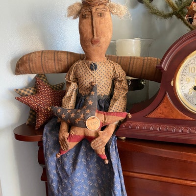 Primitive Rabbit Doll PATTERN Easter Bunny Doll Spring Rabbit Doll ...