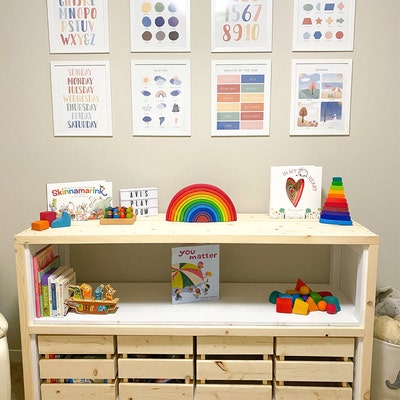 Rainbow Classroom Decor, Set of 8 Classroom Prints, Educational Prints ...