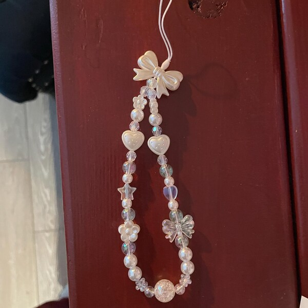 Flower Phone Charm- Cute 3D Keychains Transparent Jelly Aesthetic Gift ...