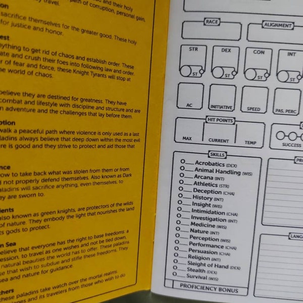 Monk Notebook Large Dungeons and Dragons 5e Character Journal - Etsy