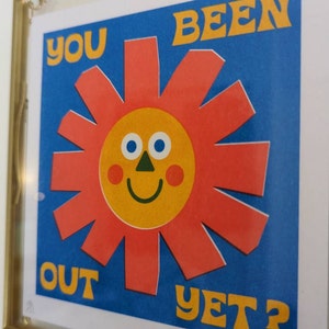 Risograph Mini Print // 3 Colour // SUN - Etsy