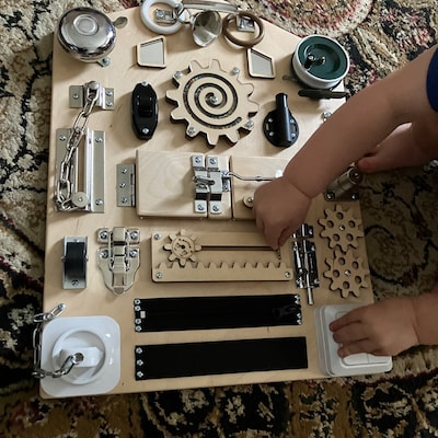 Busy Board SUPER LARGE With Lights for Wall / Big Busy Board - Etsy