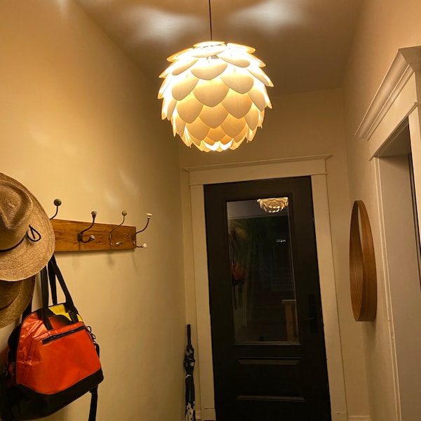 Pendant Light-wood Pendant Light-chandelier-lighting-artichoke Light ...