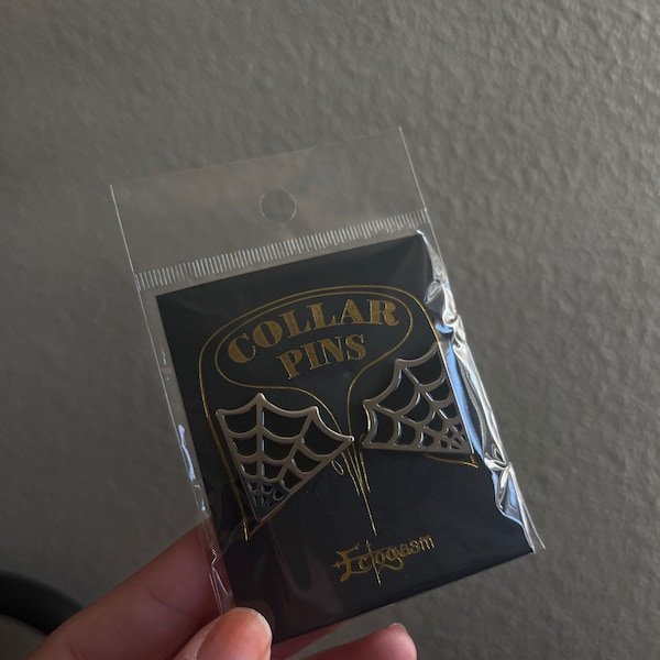 Glow-in-the-dark Fake Vampire Teeth Enamel Pin Set for Collar Lapel ...