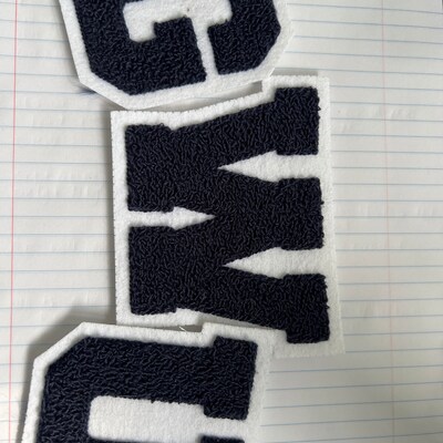 LARGE Varsity Letter Chenille Felt Patch 4.5 Yellow - Etsy
