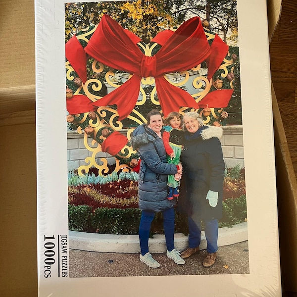 Personalized Photo Puzzle for Families and Adults, Wooden Jigsaw Puzzle ...