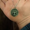 Glow in the Dark Moon Fairy Locket Necklace, Blue Moon Locket for ...