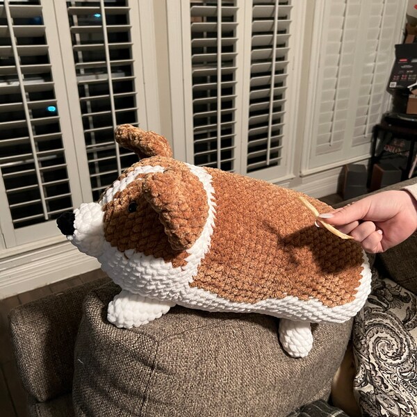 Corgi Sploot Plushie Pattern - Etsy
