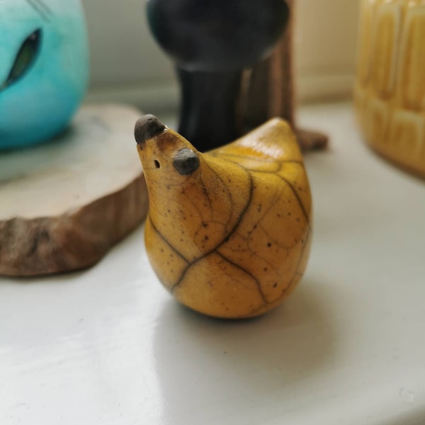 Raku Mini Chickens by Nathalie Hamill - Etsy UK