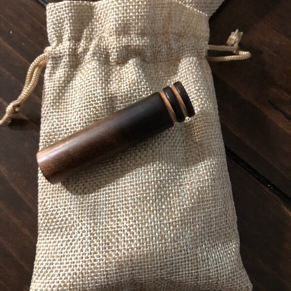 Elite Purple Heart Wood Inhaler With Necklace Portable Diffuser ...