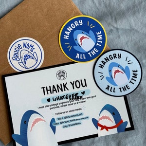 Cute Shark Blahaj What to Nom Waterproof Sticker Funny Parody Kawaii ...